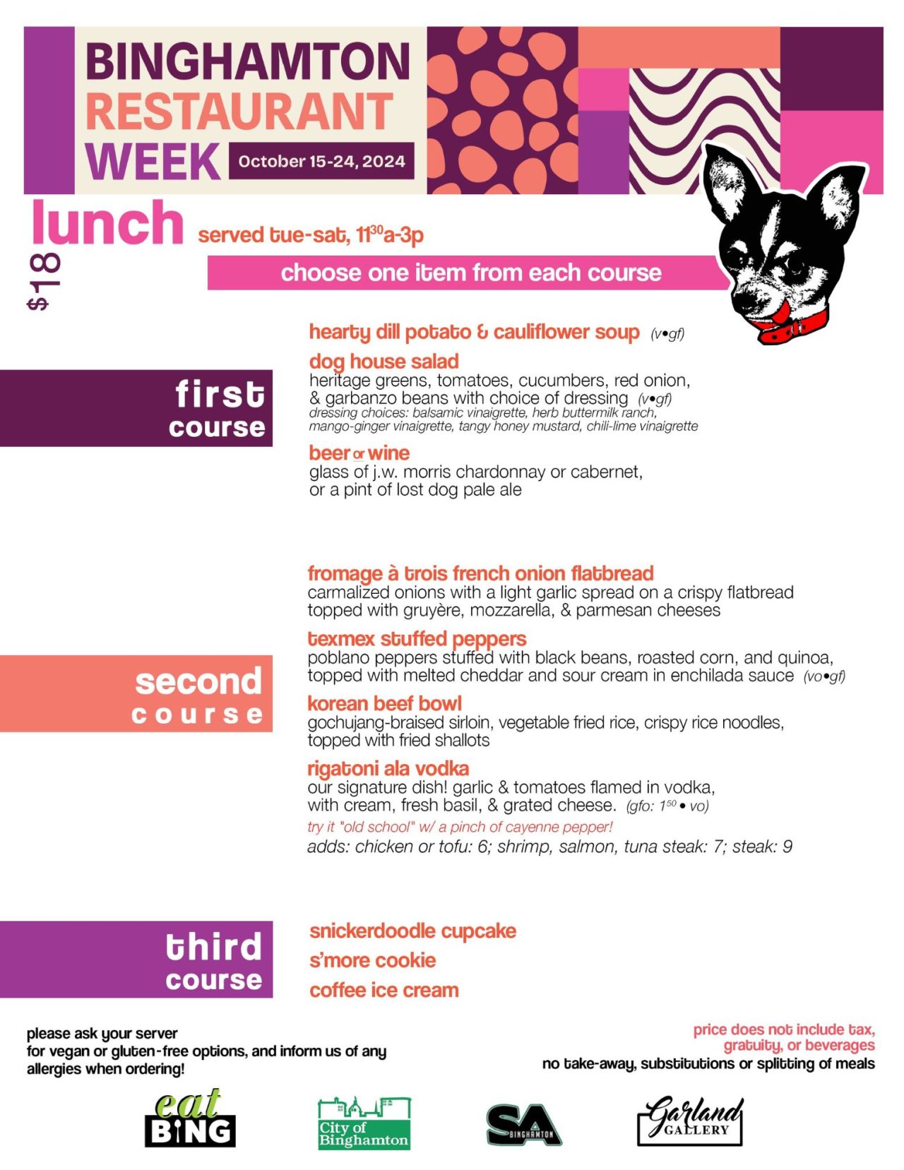 Restaurant Week Menus | eatBING | Celebrating the Food & Drink of ...