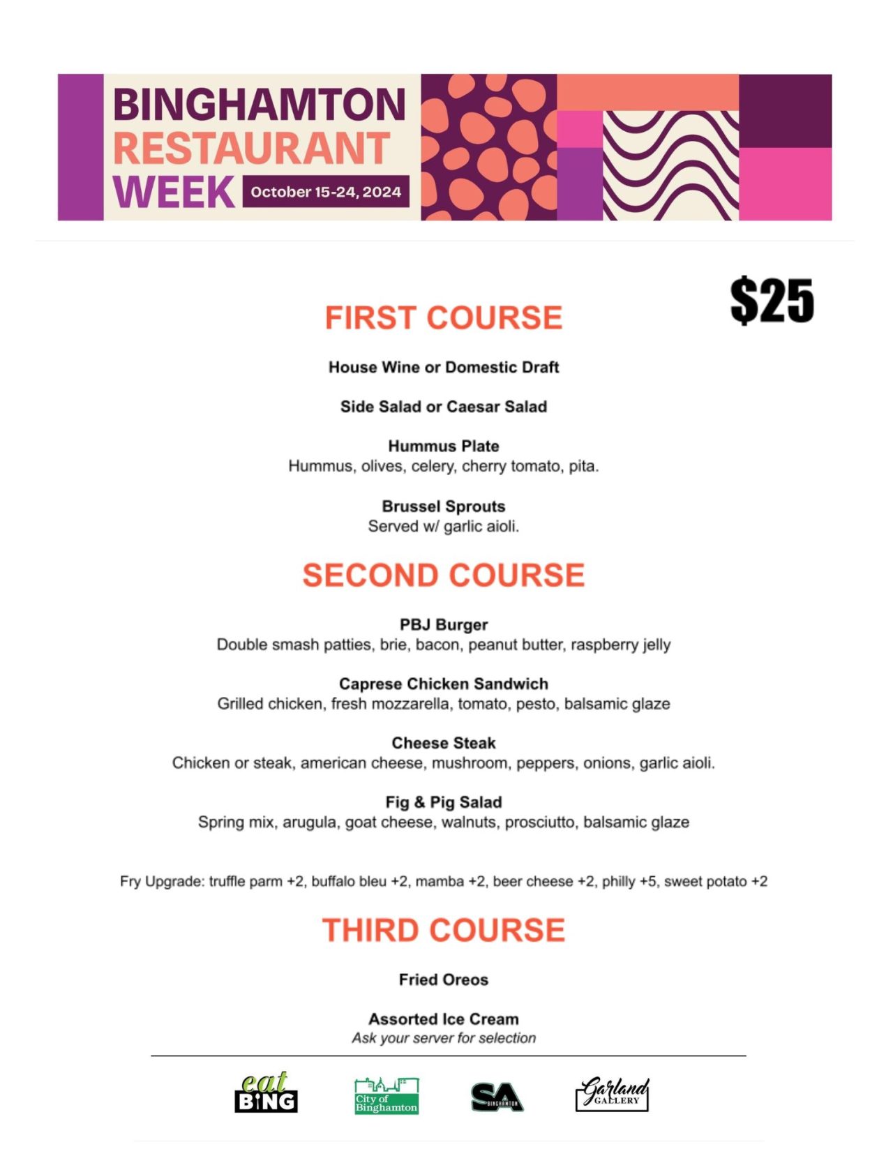 Restaurant Week Menus | eatBING | Celebrating the Food & Drink of ...