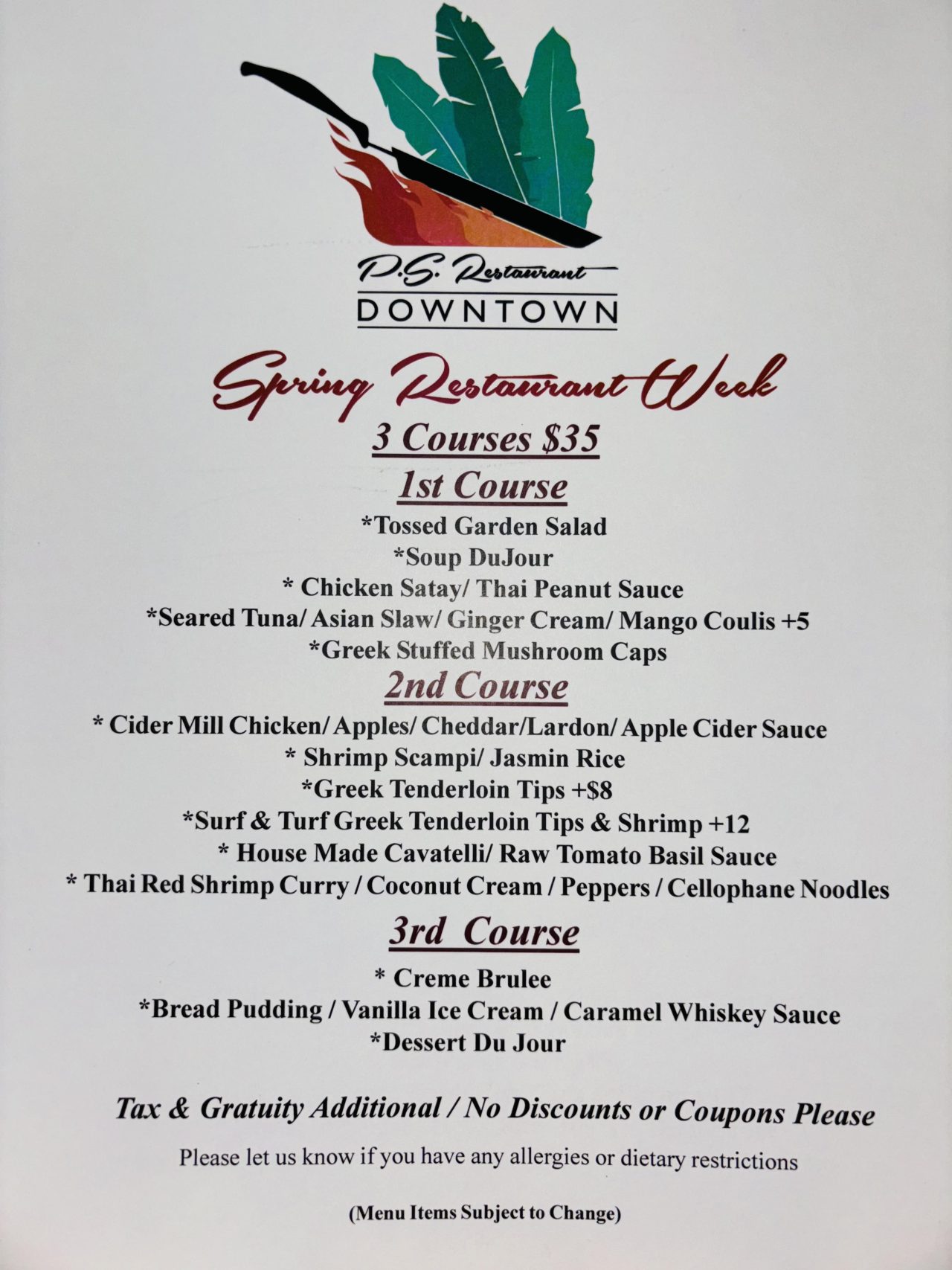 Restaurant Week Menus | eatBING | Celebrating the Food & Drink of ...